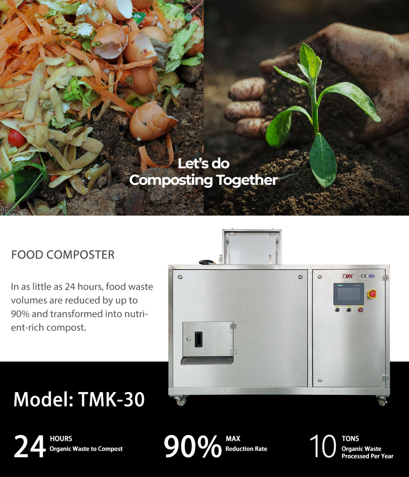 Food Compost Machine - Organic Waste Decomposer Machine